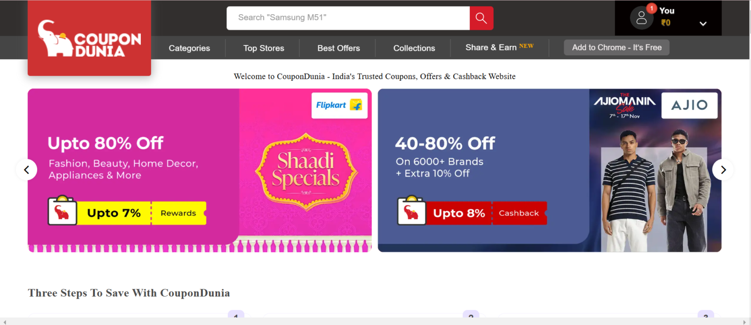 The Best Top 10 Coupon Websites in India - YourGuruz